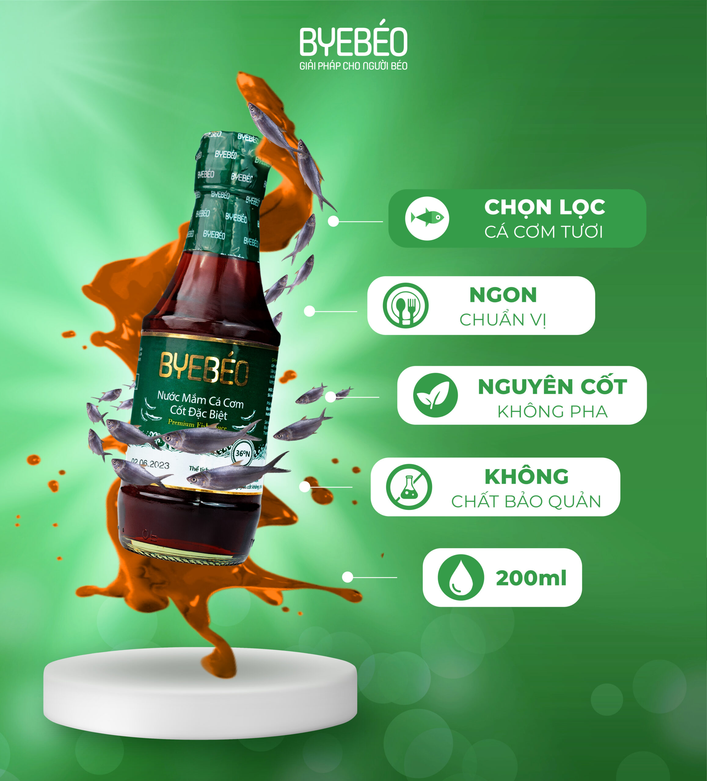 Nước mắm cá cơm Bye Béo