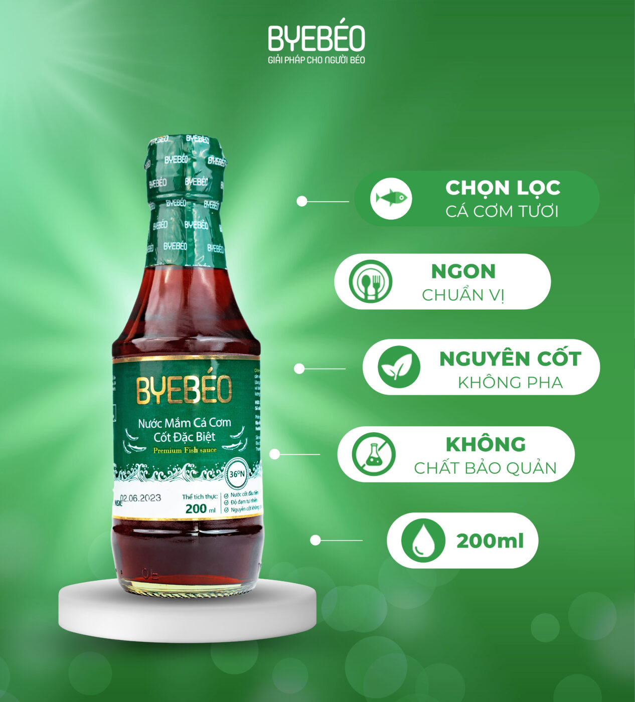 Nước mắm cá cơm Bye Béo